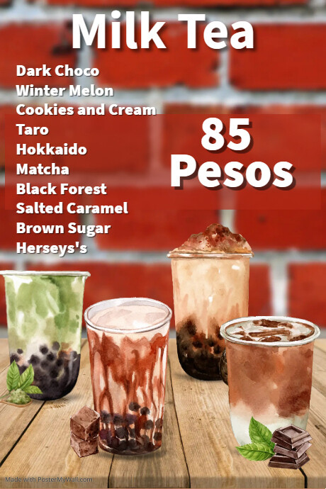 Milktea Menu Flyers | PosterMyWall