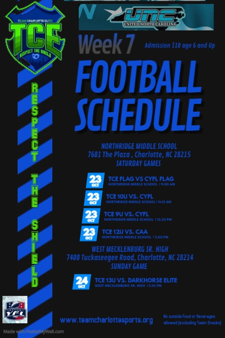 Copy of Football Game Schedule Poster | PosterMyWall