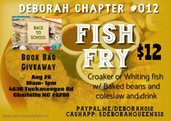 Church Fish Fry Friday Flyer Template | PosterMyWall