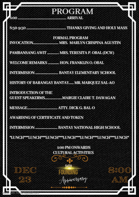 ANNIVERSARY PARTY POSTER | PosterMyWall