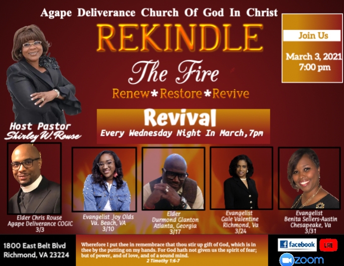 Rekindle The Fire Revival | PosterMyWall