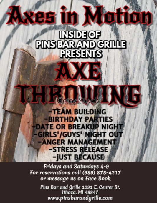 Copy of Template axe throwing (1) | PosterMyWall