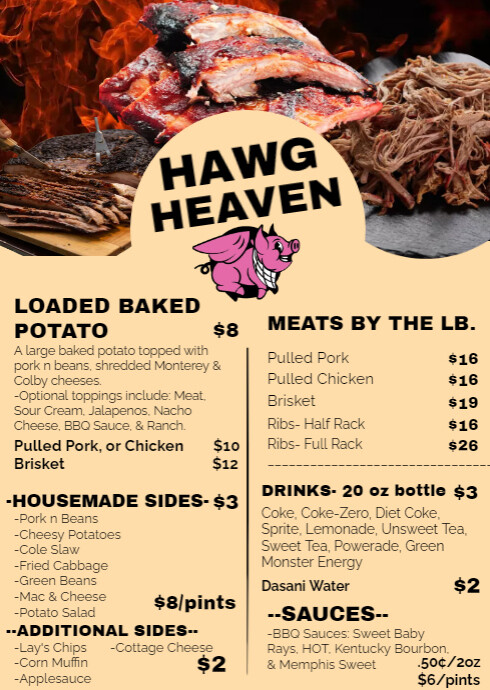 Menu Back | PosterMyWall