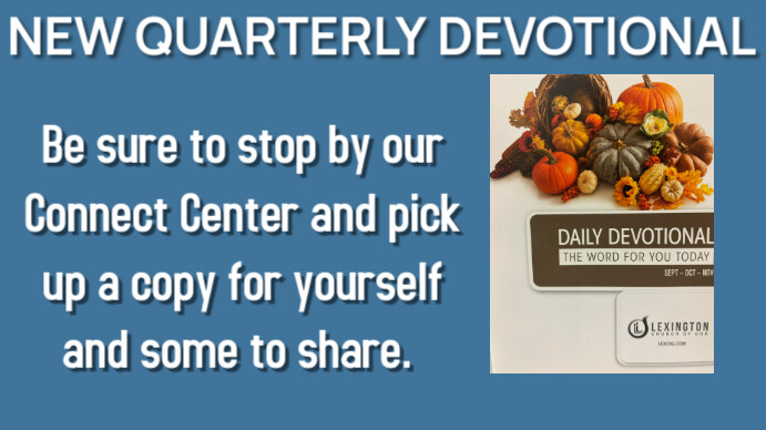 Quarterly Devotional | PosterMyWall