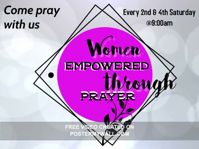 Copy of Womens' Empowered through Prayer | PosterMyWall