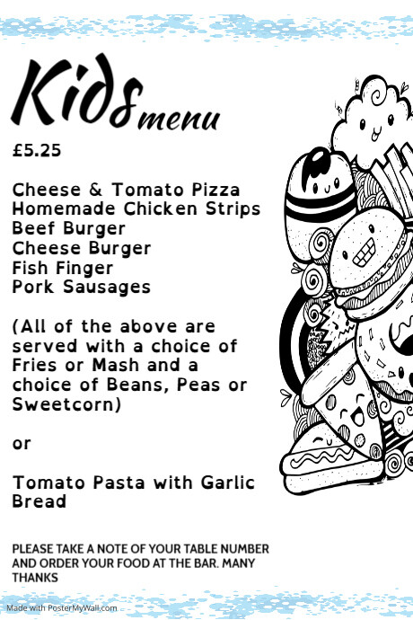 Kids Menu Template Flyer | PosterMyWall
