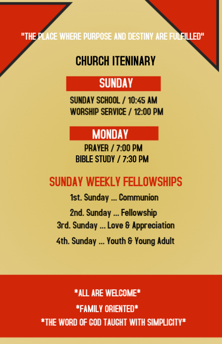 back page of program | PosterMyWall