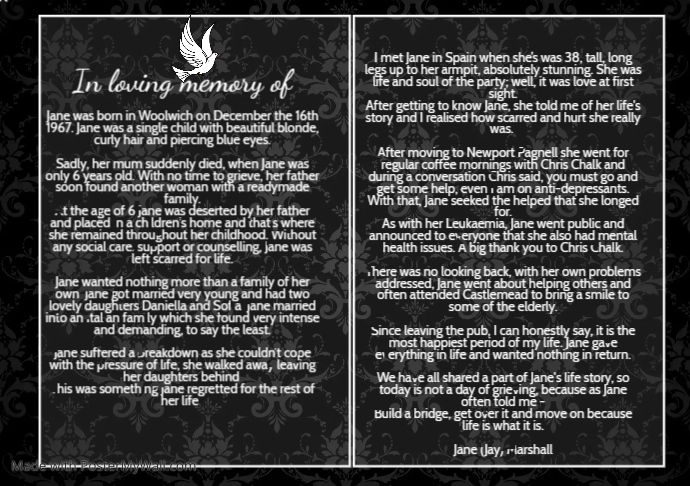 Copy of Funeral Prayer Card (3) | PosterMyWall