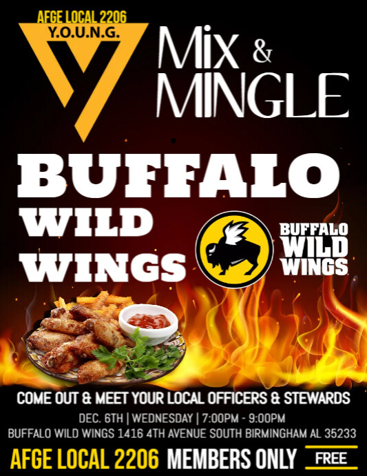 Copy of AFGE MIX & MINGLE | PosterMyWall