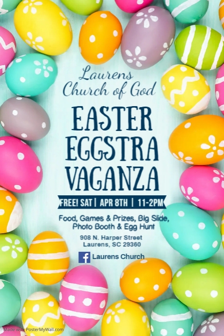 Easter Eggstravaganza Event Template | PosterMyWall