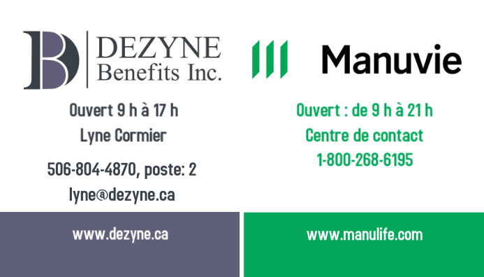 French Manulife Service Cards | PosterMyWall