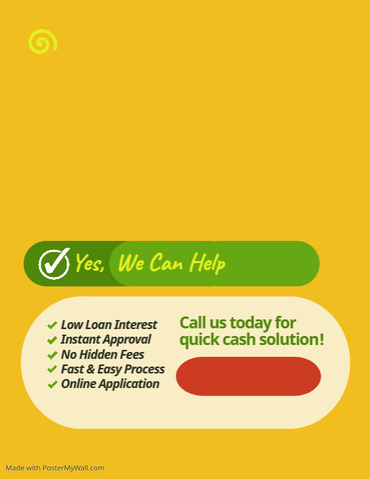 Cash Loan Flyer | PosterMyWall