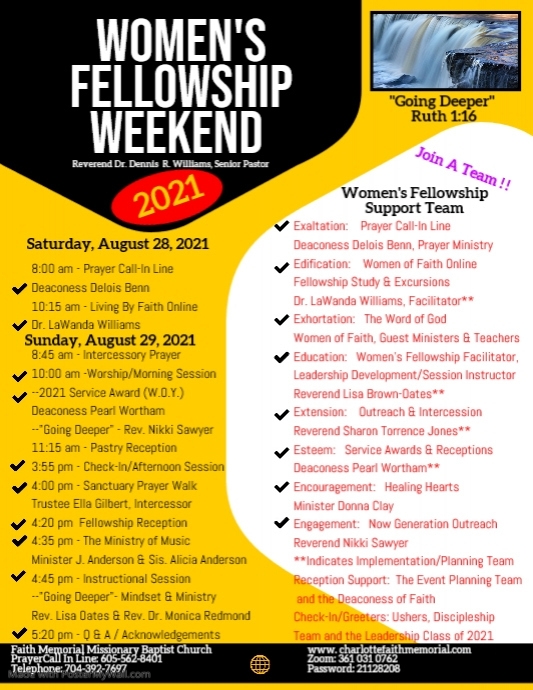 Fellowship Sunday - Back | PosterMyWall