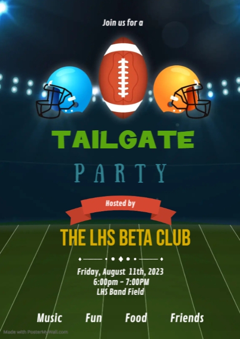 Super Bowl party invitation | PosterMyWall