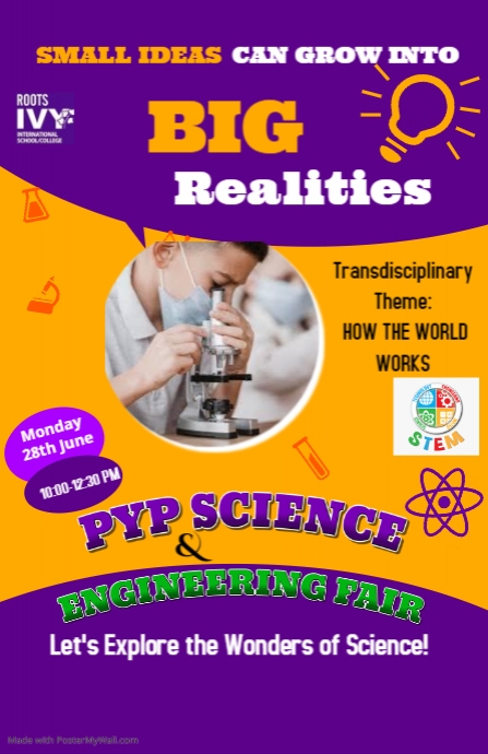 Copy of Copy of SCIENCE FAIR FOR KIDS POSTER | PosterMyWall