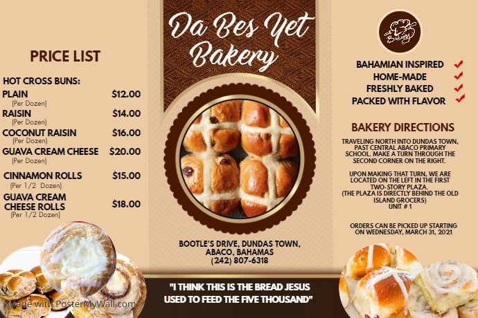 Copy of Brown Wheat Bread Packing Label Template | PosterMyWall