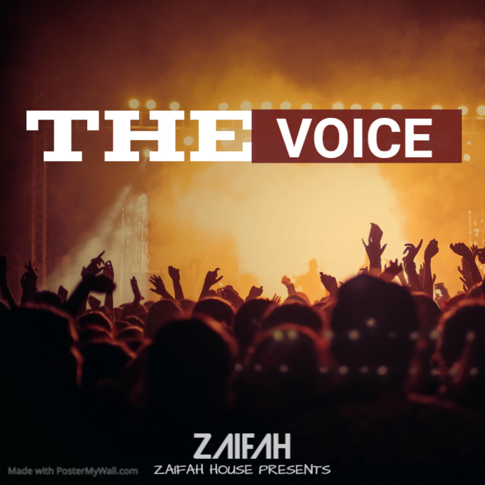 Copy of Copy of The voice album cover design template | PosterMyWall