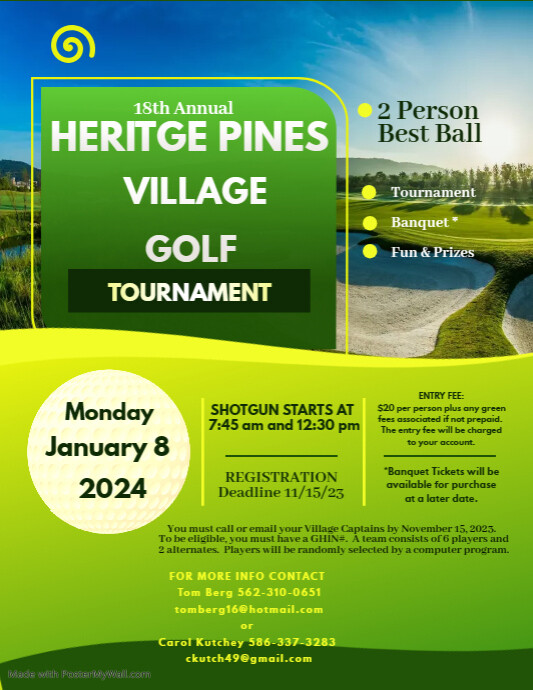 Charity Golf Tournament Flyer | PosterMyWall