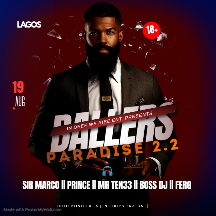 ballers night party | PosterMyWall