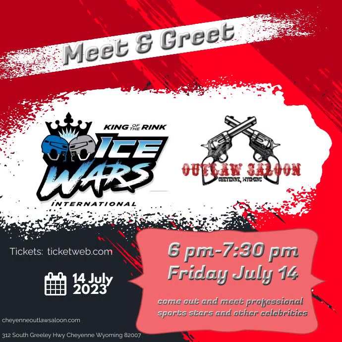 Ice Wars meet and greet | PosterMyWall