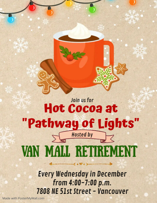 Christmas cookies cocoa invitation | PosterMyWall