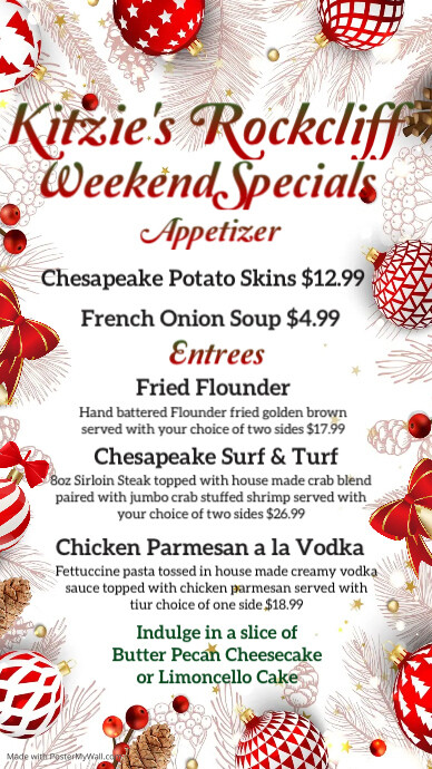 Copy of Christmas dinner menu ad template | PosterMyWall