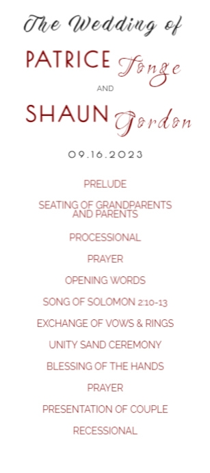 Wedding-Program-Front | PosterMyWall