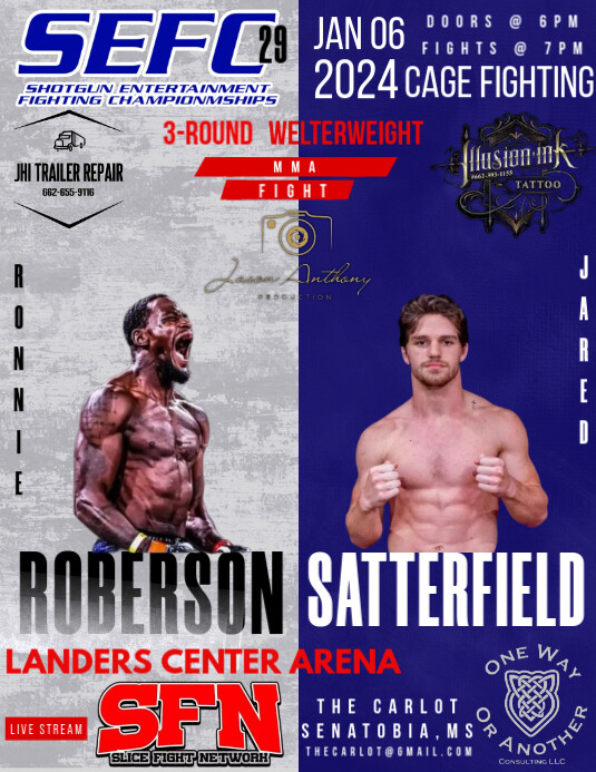 Copy of UntitledSATTERFIELD VS ROBERSON | PosterMyWall