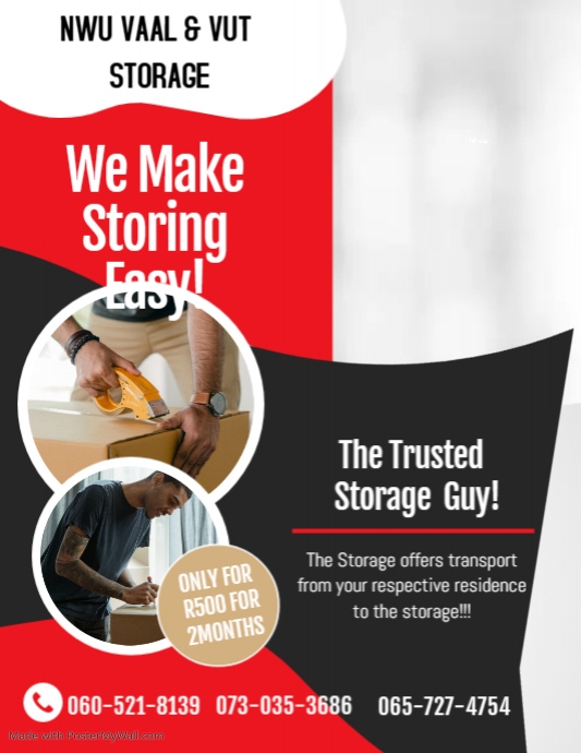 Copy of Red & Black Moving Company Flyer | PosterMyWall