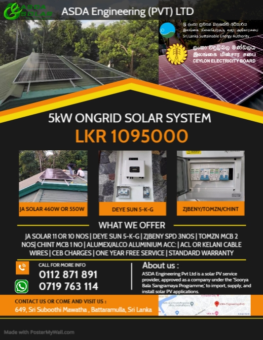 solar panel installation services template de | PosterMyWall
