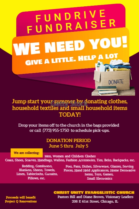 Fundrive Fundraiser | PosterMyWall