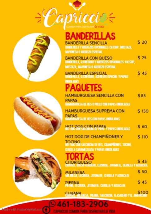 Copy of Copia de Copia de Price List Template Menu Card Food Drinks ...