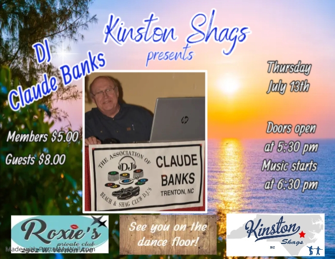 2023-07-13 Claude Banks | PosterMyWall