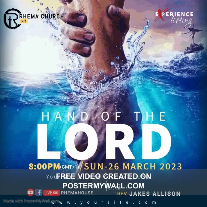 Hand of the Lord | PosterMyWall