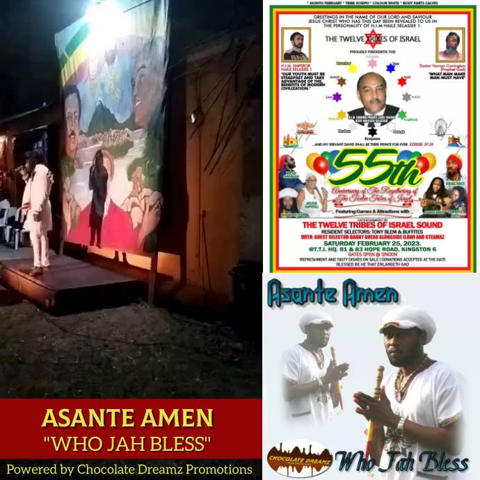 ASANTE AMEN - WHO JAH BLESS - 55TH ANNIVERSARY OF THE TWELVE TRIBES OF ...