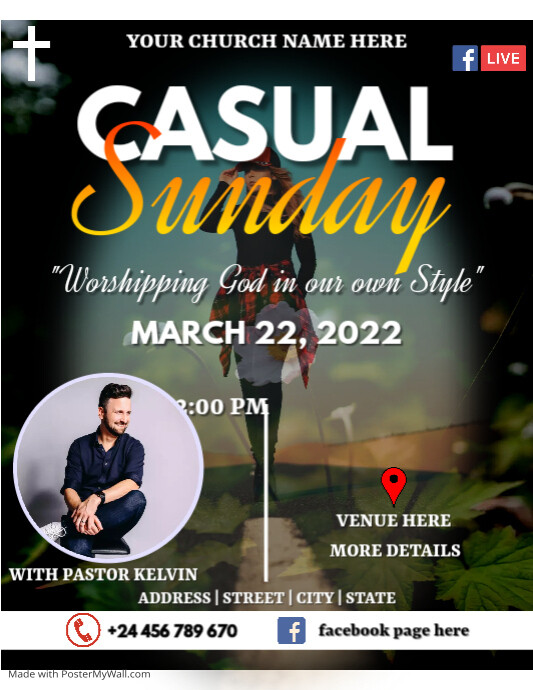 Casual Sunday Poster | PosterMyWall