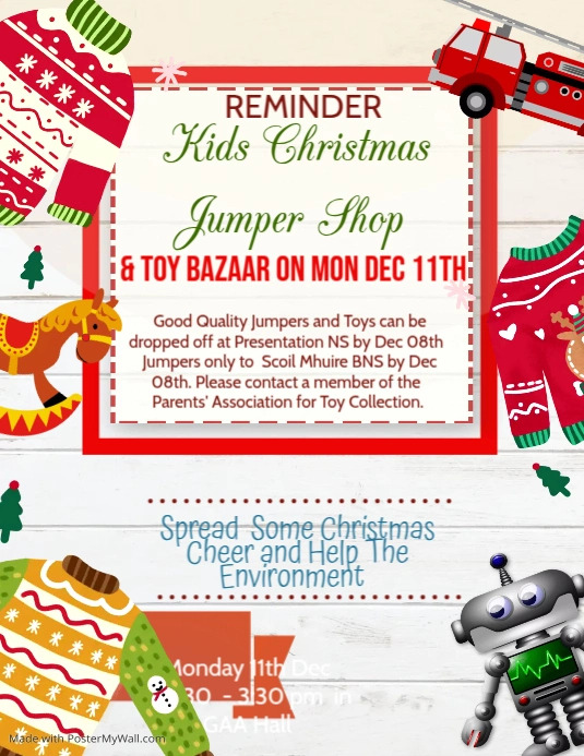 Christmas Jumper Shop & Bazaar Reminder | PosterMyWall