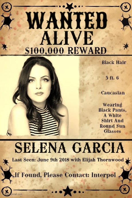 Wanted Poster: Selena McBride | PosterMyWall