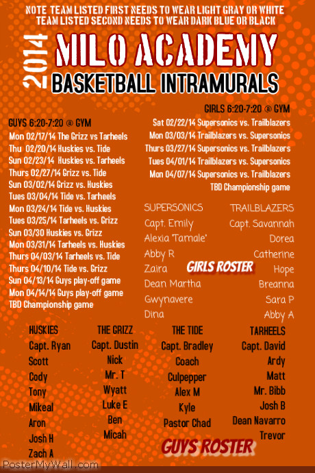 Milo Basketball intramurals | PosterMyWall