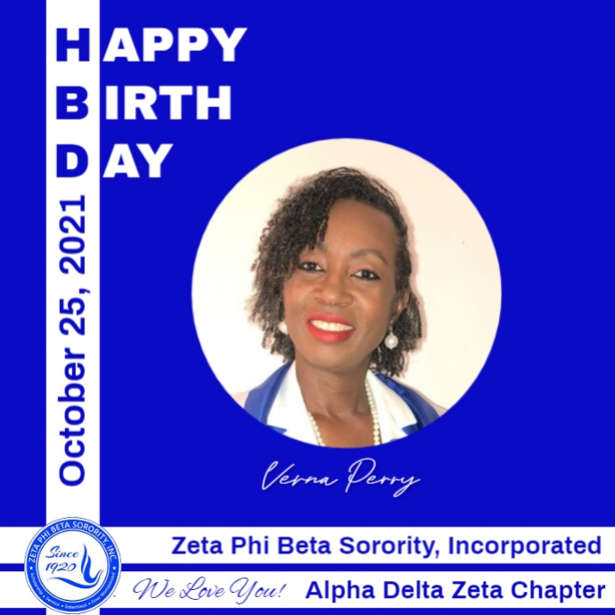 Verna Perry 10-25 | PosterMyWall