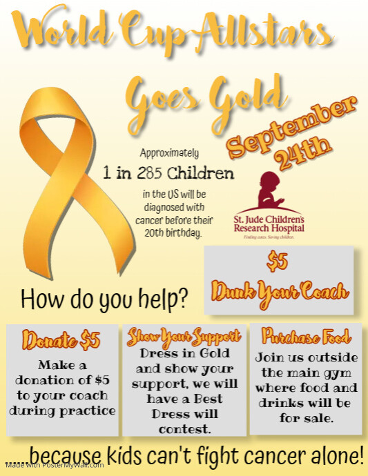 Copy of National Childhood Cancer Awareness | PosterMyWall