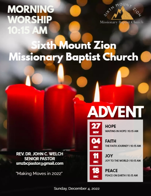 Advent Service Schedule | PosterMyWall