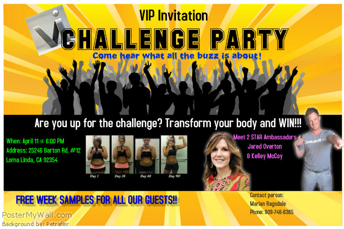Challenge Party | PosterMyWall