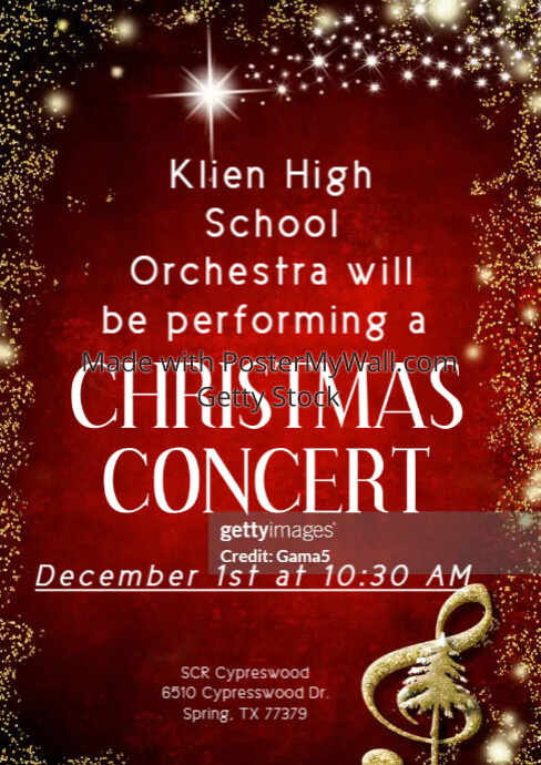 Christmas Concert Event Music Play Show Event | PosterMyWall