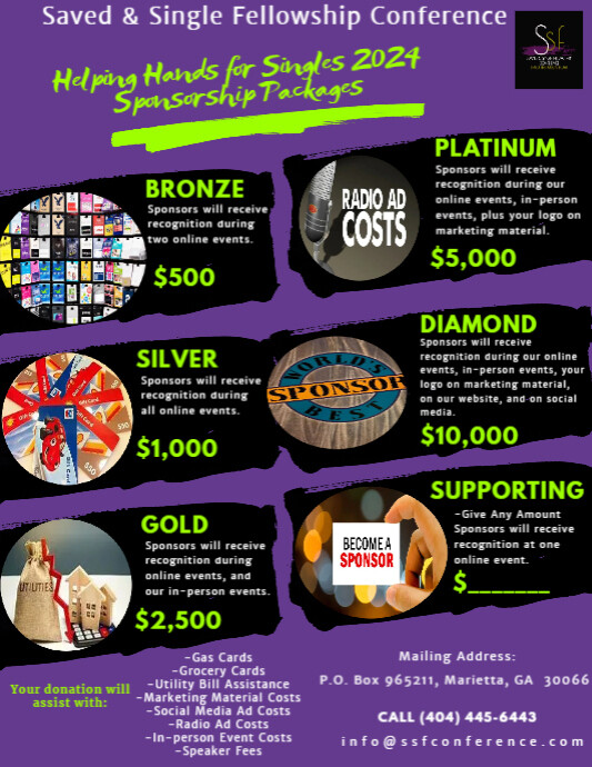 SSF Sponsorship | PosterMyWall