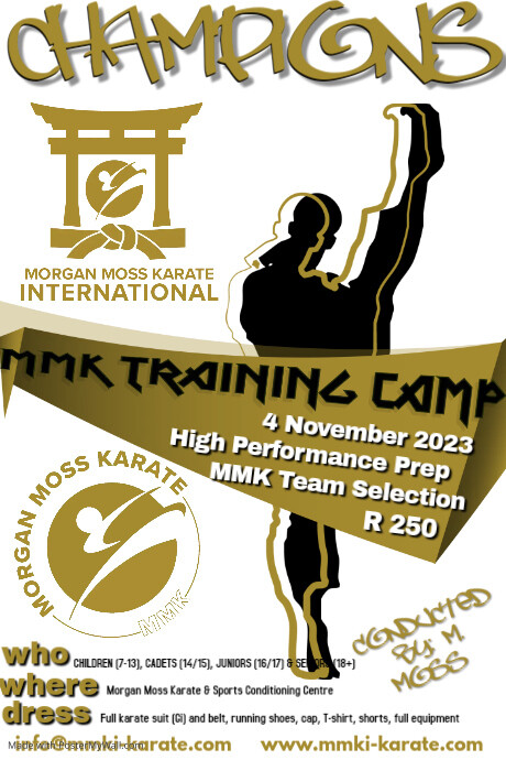MMK TRAINING CAMP - 4 November 2023 | PosterMyWall