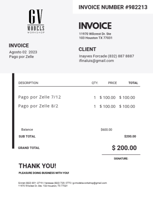 Modern Corporate Invoice Sample (1) | PosterMyWall