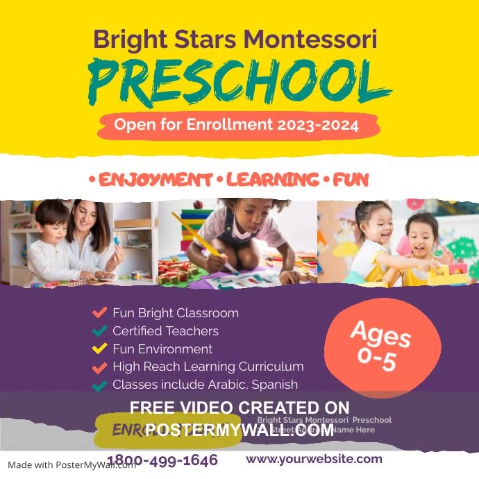 preschool enrollment ads Social Media | PosterMyWall