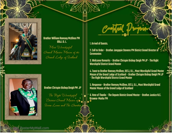 BURGANDY PROGRAM INSIDE | PosterMyWall