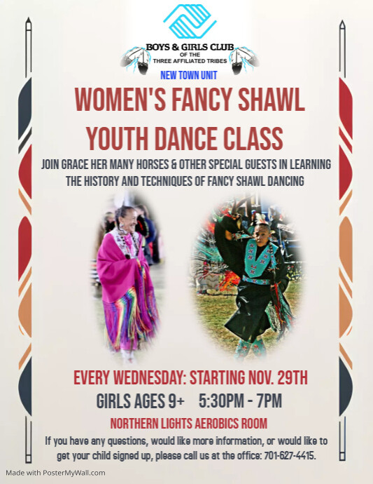 BGC Fancy Shawl Dance Flyer | PosterMyWall